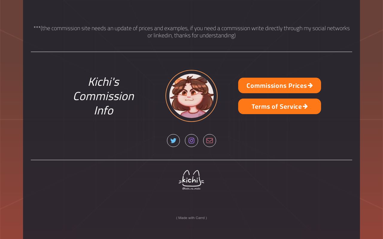 Kichi's Commissions Info